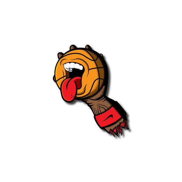 Screaming Basketball 3x3 Sticker – Bluu Dreams